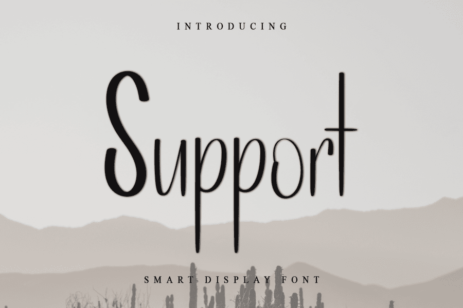 Support Font · 1001 Fonts