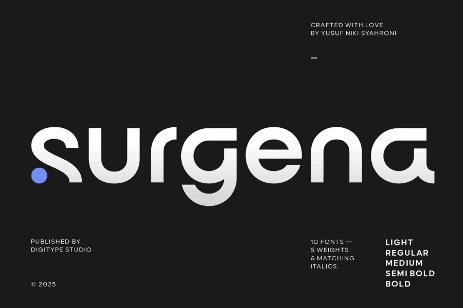 Surgena Personal use only Font · 1001 Fonts