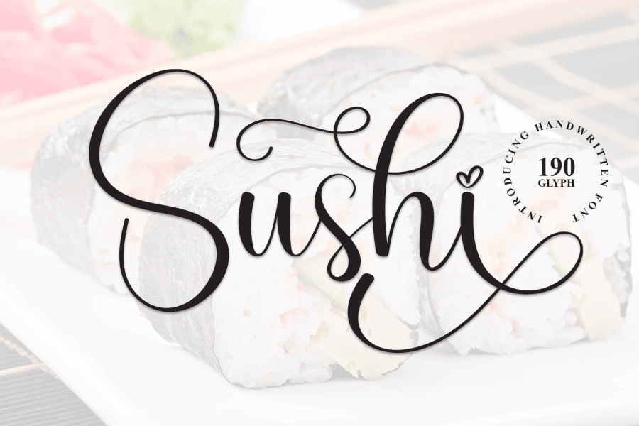 Sushi Font · 1001 Fonts