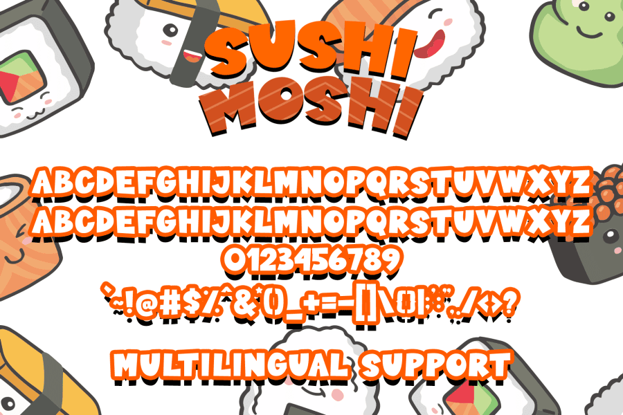 Sushi Moshi Font · 1001 Fonts