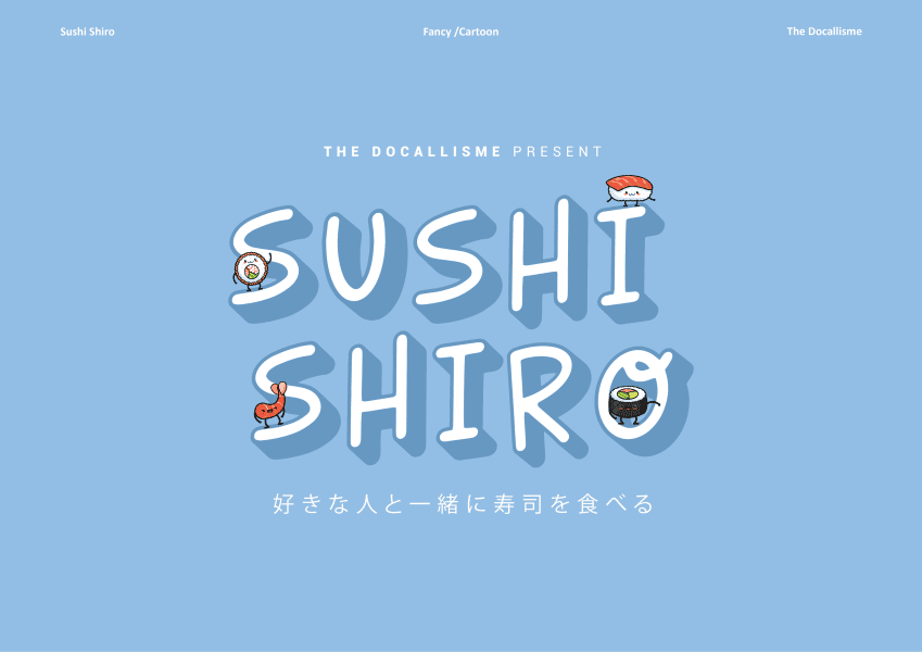 SUSHI SHIRO Font · 1001 Fonts