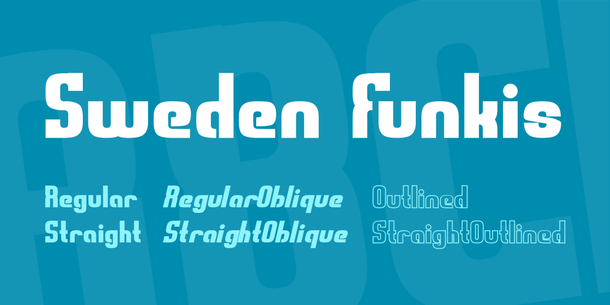 Sweden Funkis Font Family · 1001 Fonts