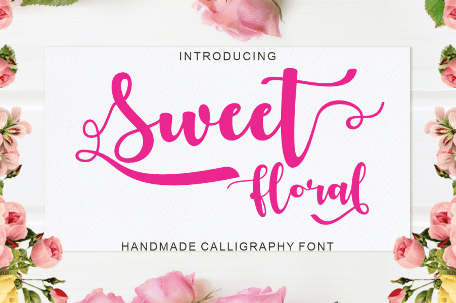 Sweet Floral Font · 1001 Fonts