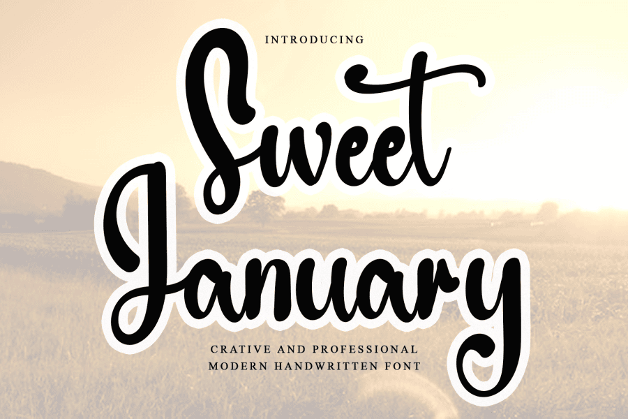 Sweet January Font · 1001 Fonts