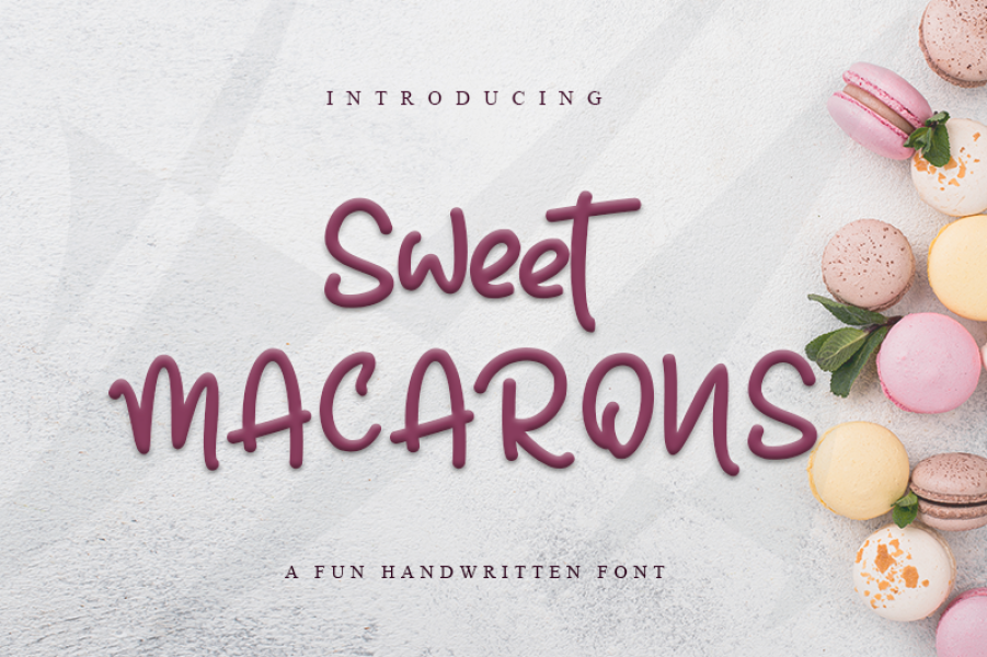 Sweet Macarons Font · 1001 Fonts