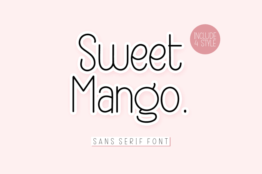 Sweet Mango - Personal Use Font · 1001 Fonts