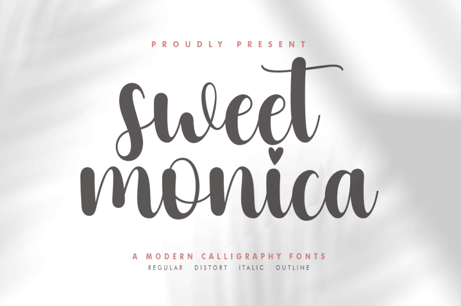 Sweet Monica Font Family · 1001 Fonts