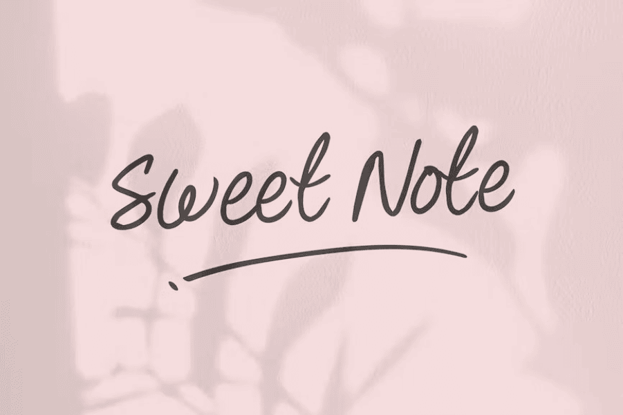 Sweet Note Font · 1001 Fonts