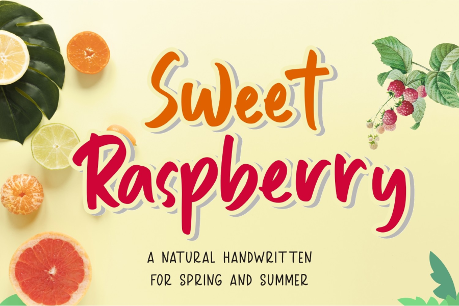 Sweet Raspberry Font · 1001 Fonts