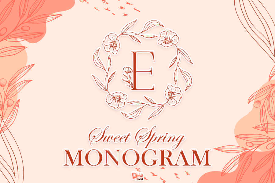 Sweet Spring Monogram Font · 1001 Fonts