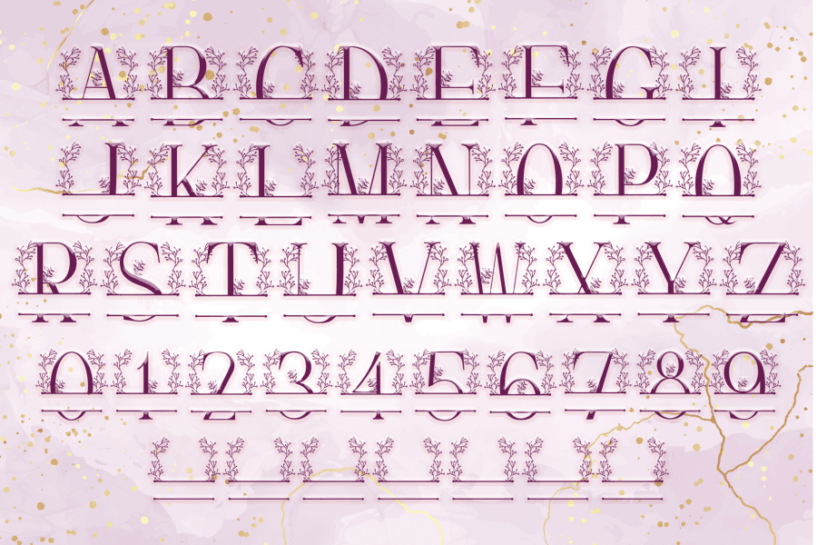 Sweet Vine Monogram Font · 1001 Fonts