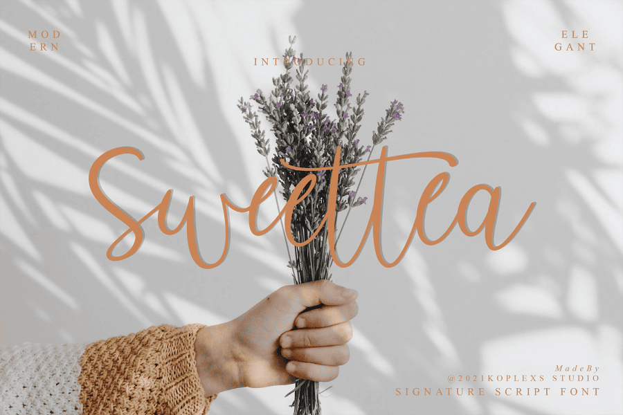 Sweettea Font · 1001 Fonts