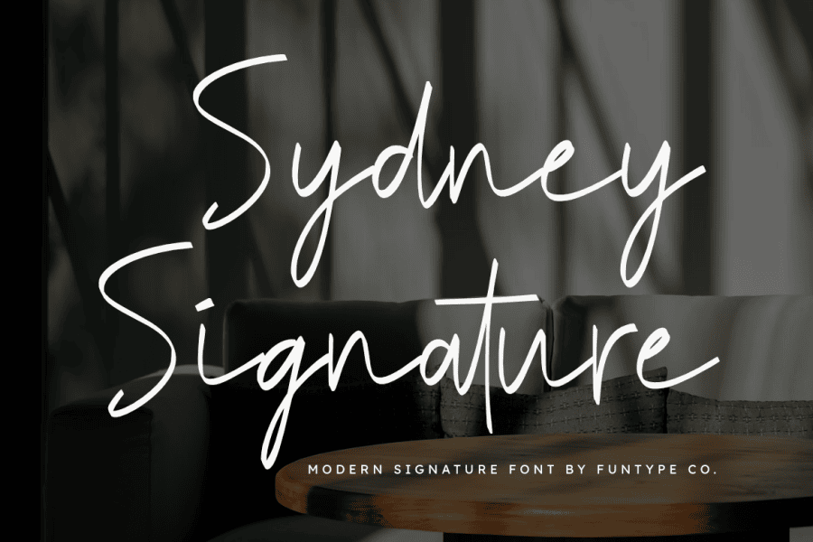 Sydney Signature Font · 1001 Fonts