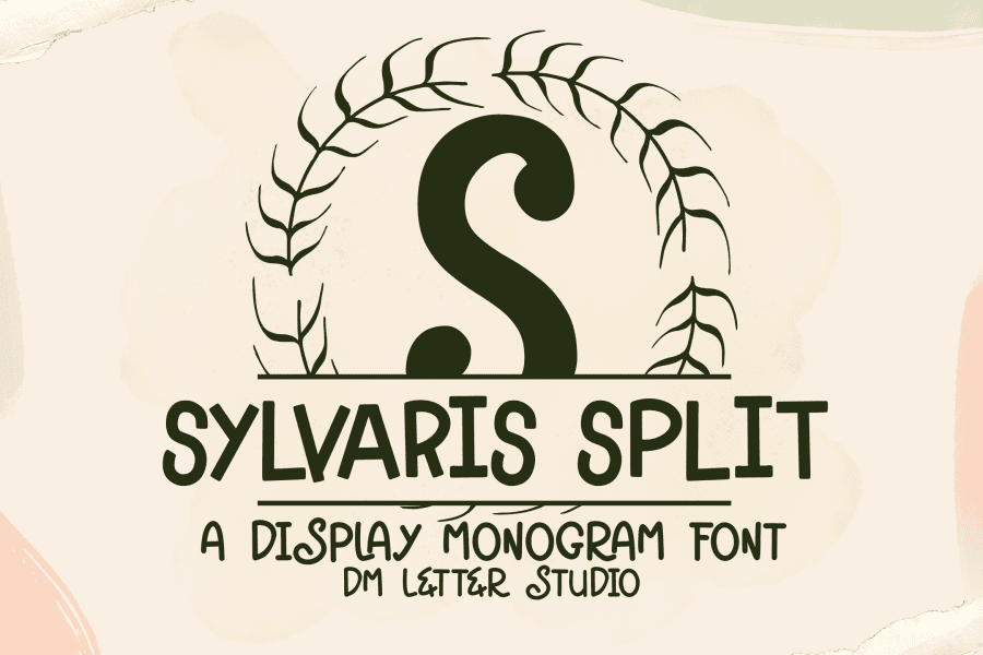 Sylvaris Split Monogram Font · 1001 Fonts