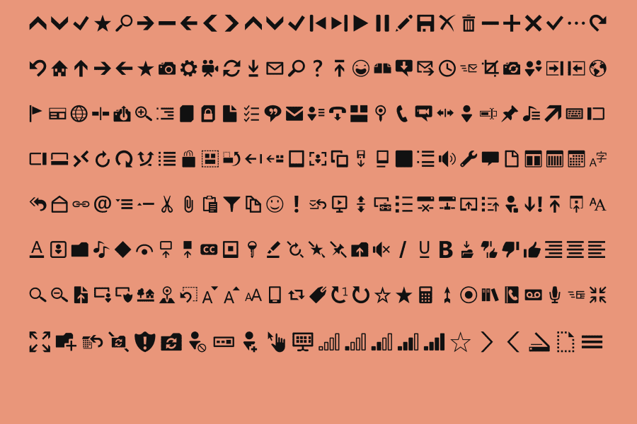 Symbols Font · 1001 Fonts