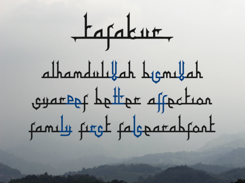 Tafakur Font · 1001 Fonts