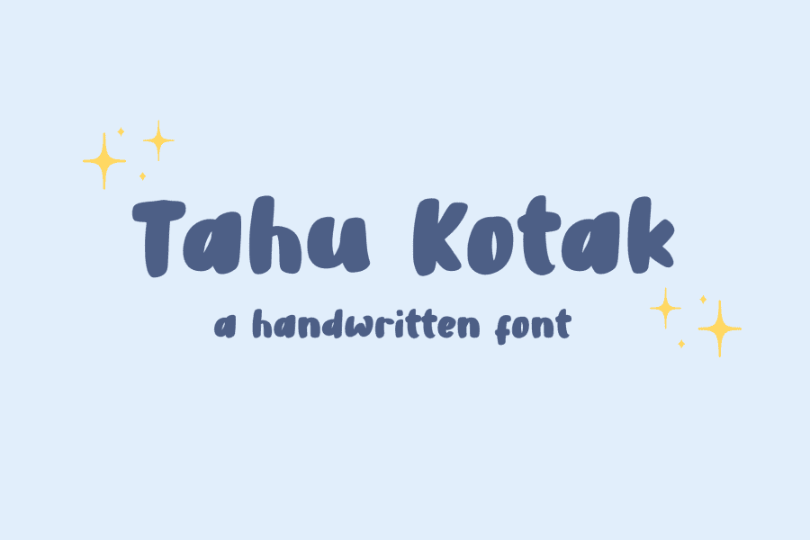 Tahu Kotak Font · 1001 Fonts