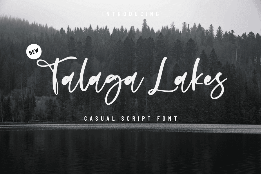 Talaga Lakes Font · 1001 Fonts