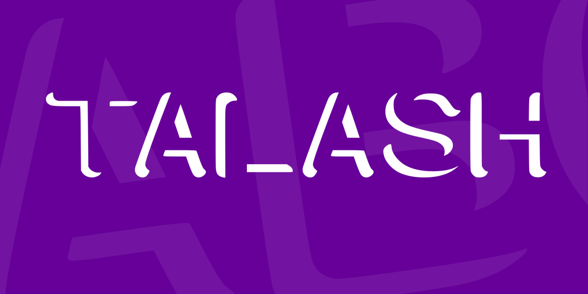 TALASH Font · 1001 Fonts
