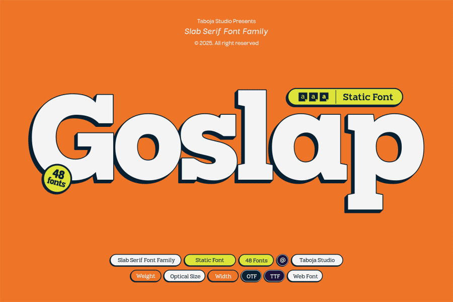 TBJ Goslap Font Family · 1001 Fonts