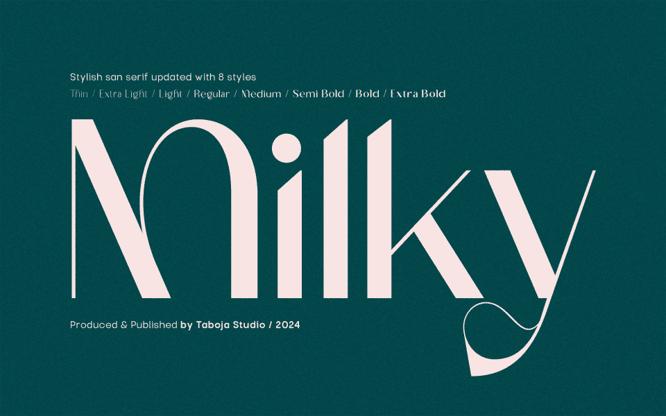 TBJ Milky Mini Edition Font Family · 1001 Fonts