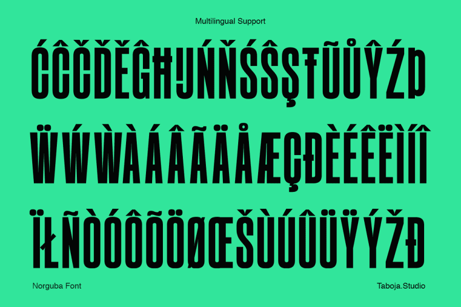 TBJ Norguba Font Family · 1001 Fonts