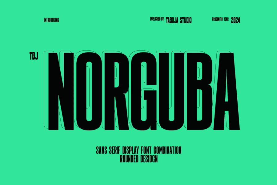 TBJ Norguba Font Family · 1001 Fonts