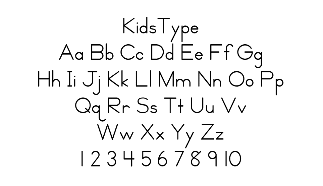 TC KidsType Font · 1001 Fonts