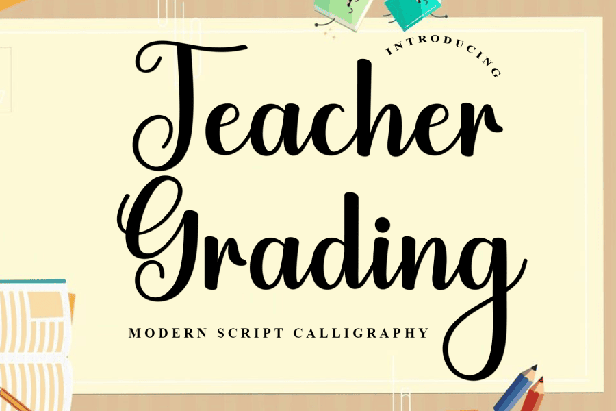 Teacher Grading Font · 1001 Fonts