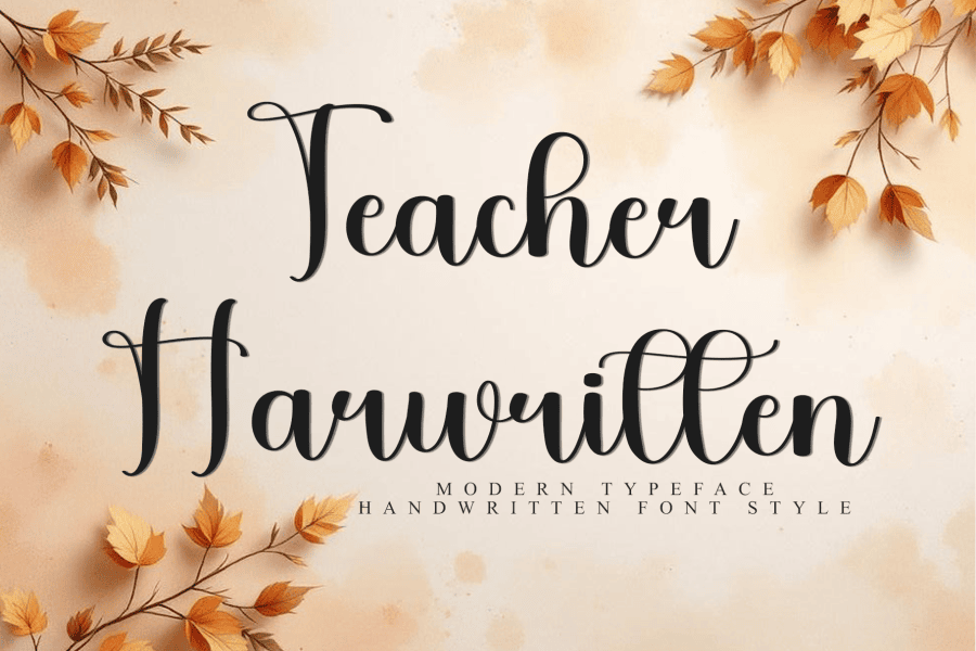 Teacher Handwritten Font · 1001 Fonts
