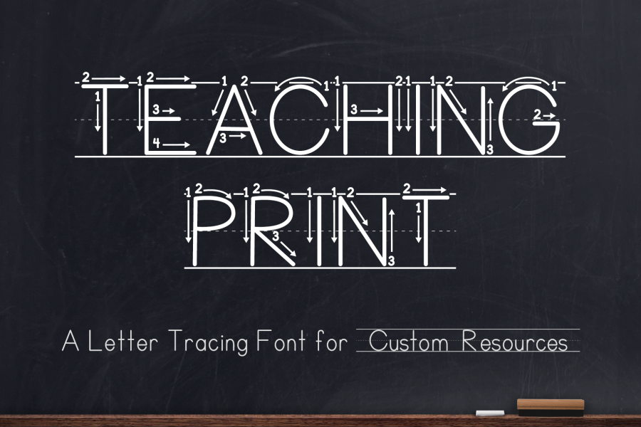 Teaching Print Font Family · 1001 Fonts