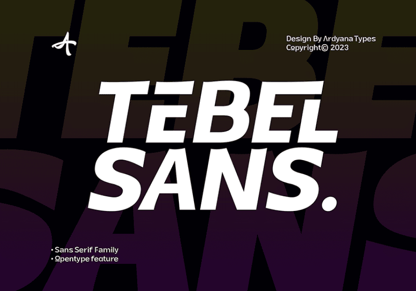Tebel Sans Font · 1001 Fonts