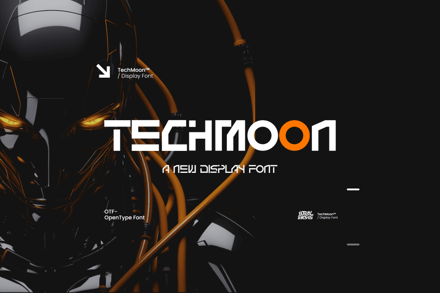 Techmoon Font Family · 1001 Fonts