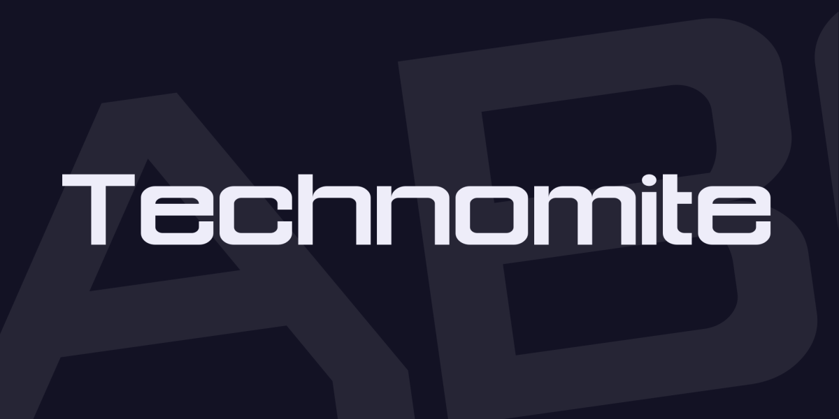 Technomite Font · 1001 Fonts