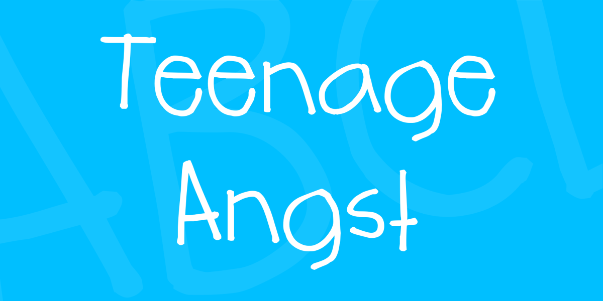 Teenage Angst Font · 1001 Fonts