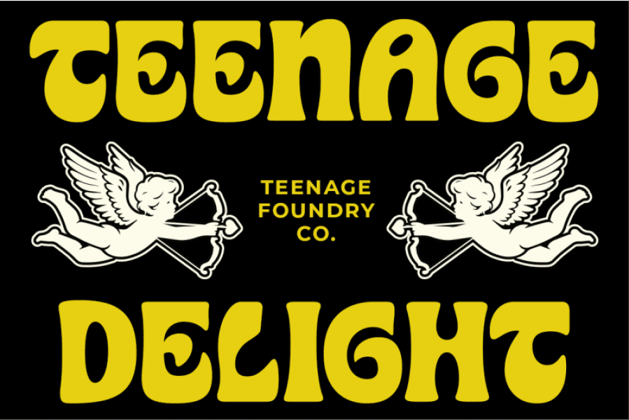 Teenage Delight Font · 1001 Fonts