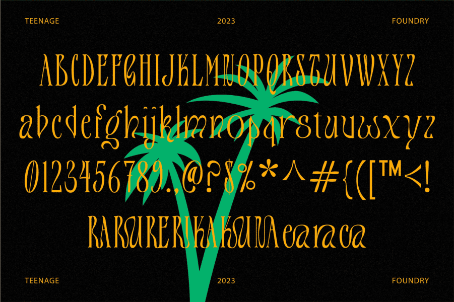 Teenage Tropics Font · 1001 Fonts