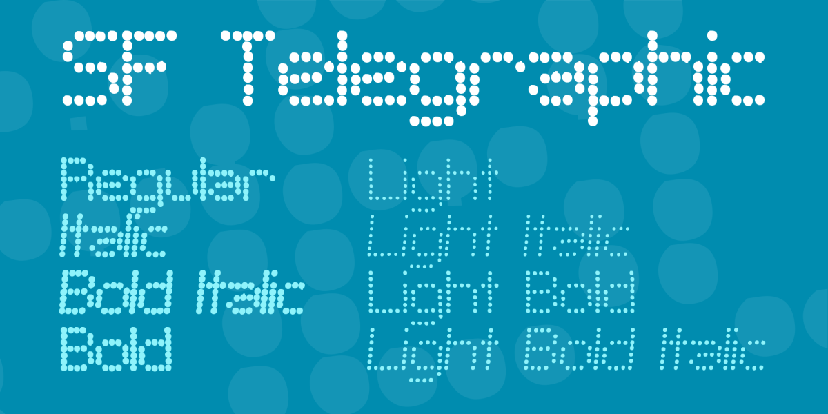 SF Telegraphic Font Family · 1001 Fonts