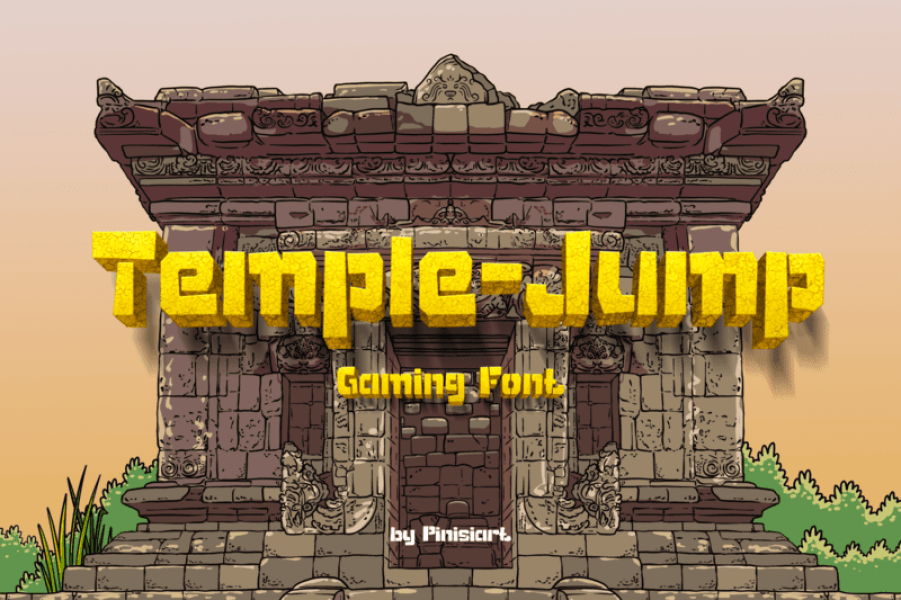 Temple-Jump Font · 1001 Fonts