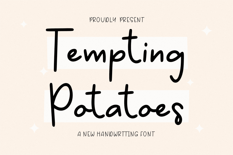 Tempting Potatoes Font · 1001 Fonts