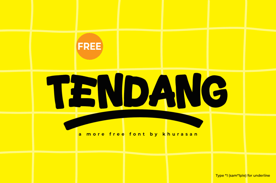 Tendang Font · 1001 Fonts