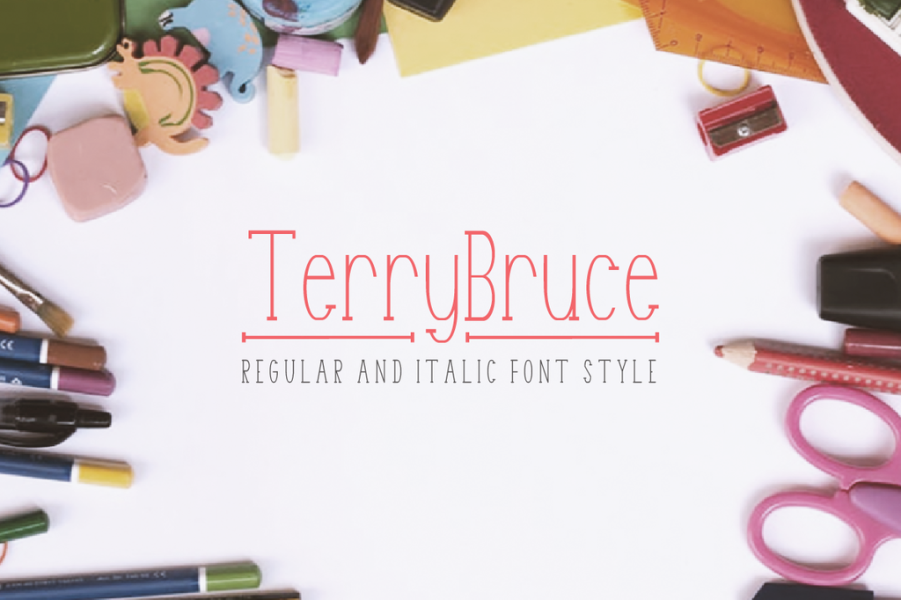 TerryBruce DEMO Font Family · 1001 Fonts