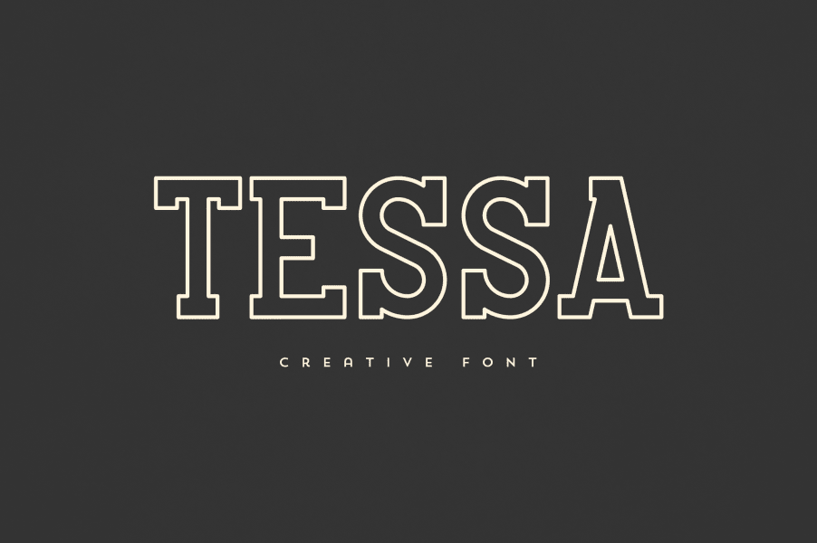 Tessa Font · 1001 Fonts