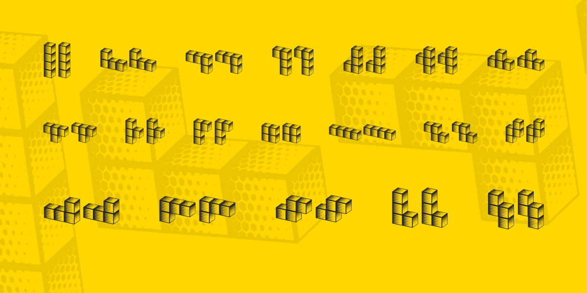 2 Free 3d, Building Blocks, Mixed Case Fonts · 1001 Fonts