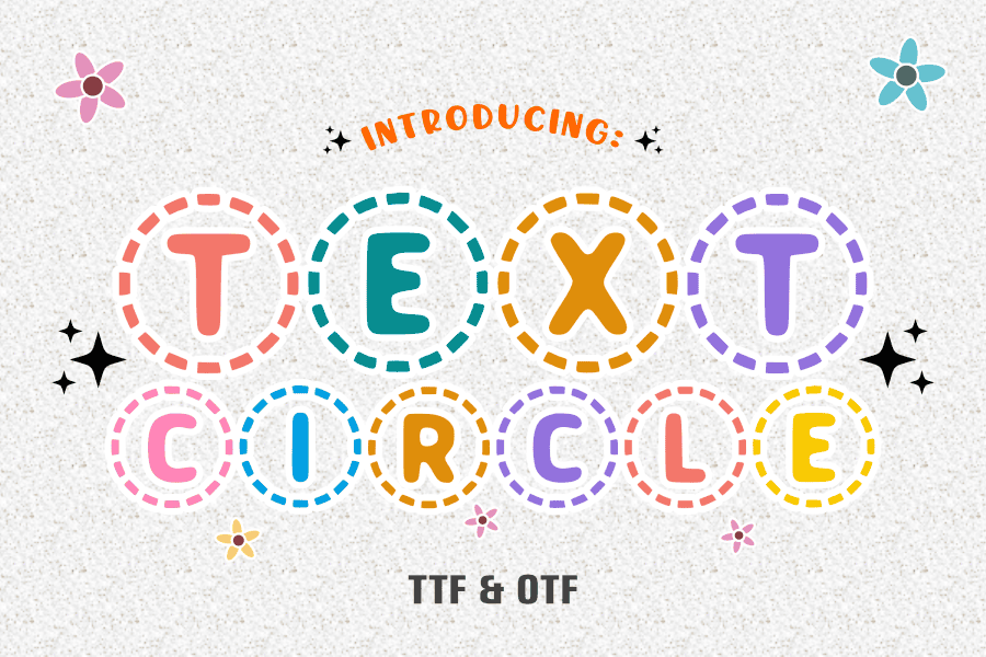 Text Circle Font · 1001 Fonts