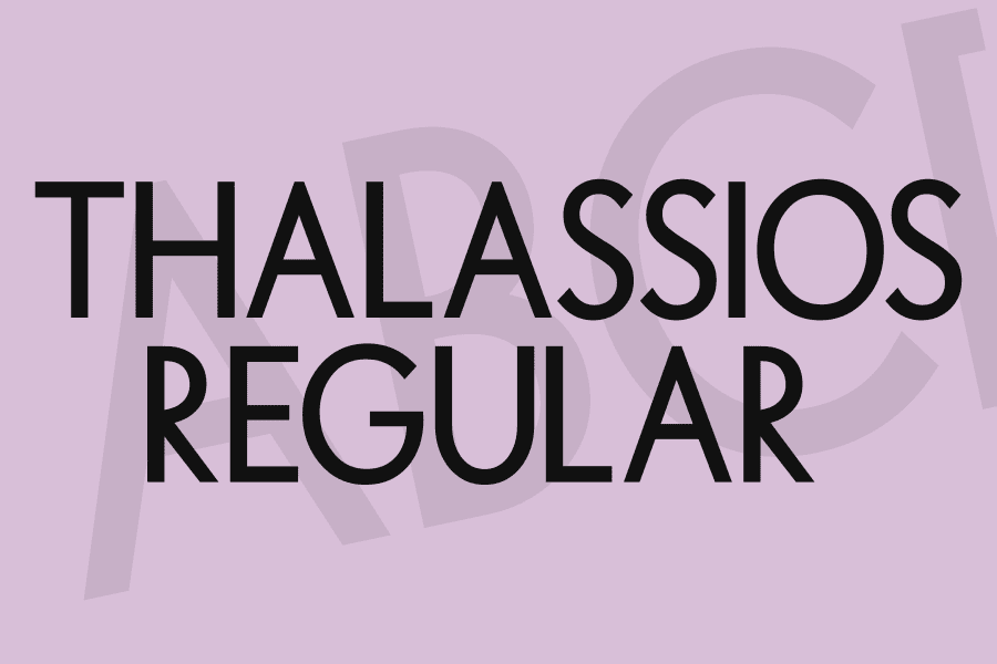 Thalassios Font · 1001 Fonts
