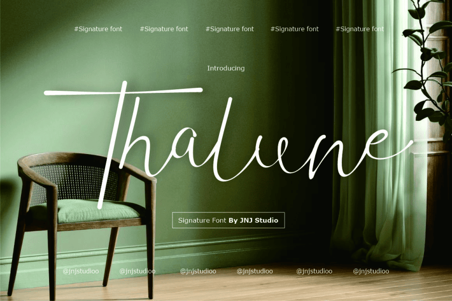 Thalune Font · 1001 Fonts