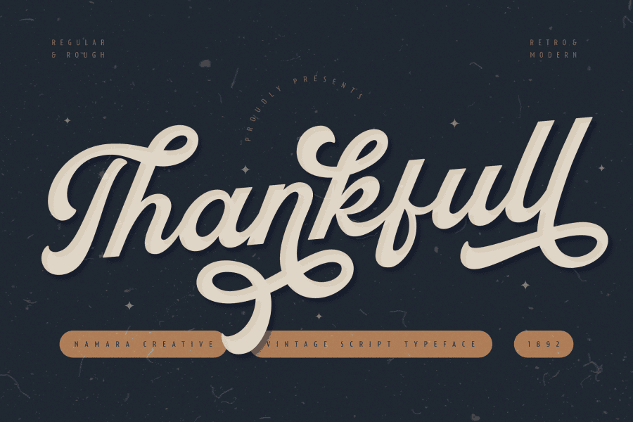 Thankfull Font · 1001 Fonts