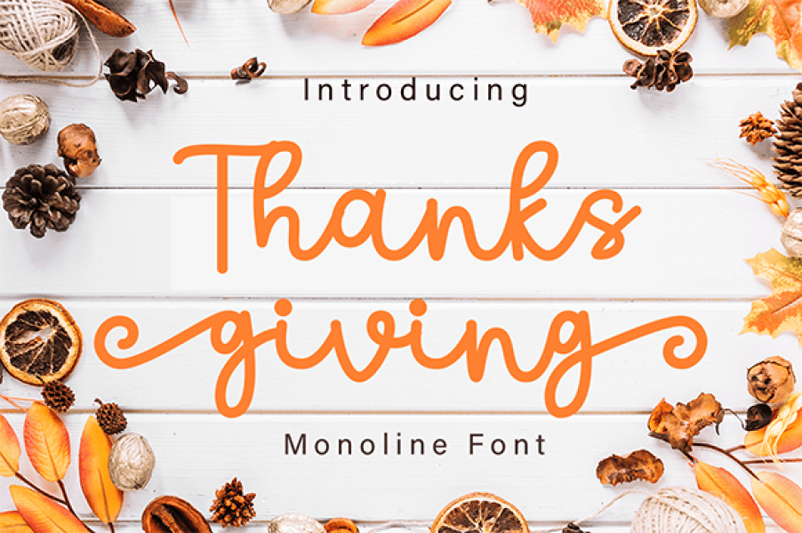 Thanks Giving Font · 1001 Fonts