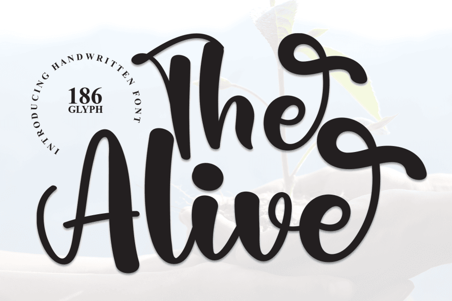 The Alive Font · 1001 Fonts